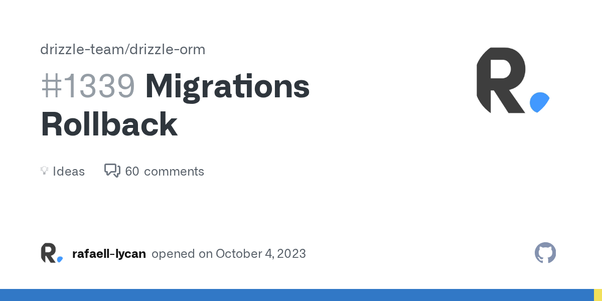 Reverse Migration - Drizzle Team