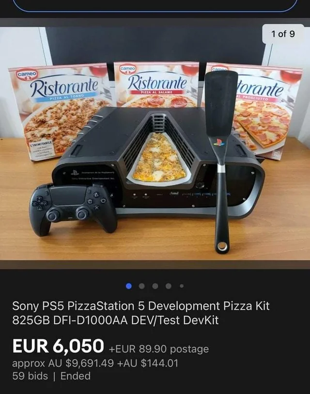 PS5 devkit disguised as "pizza kit" sold at Ebay | ResetEra