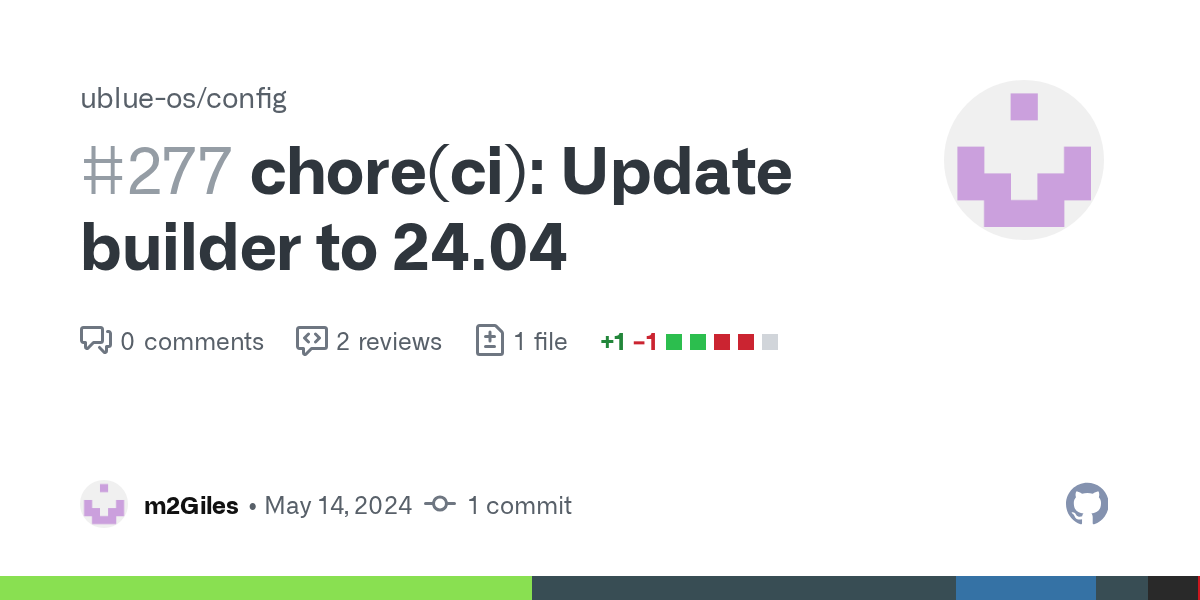 Do we need to approve this one? https://github.com/ublue-os/config/pull ...