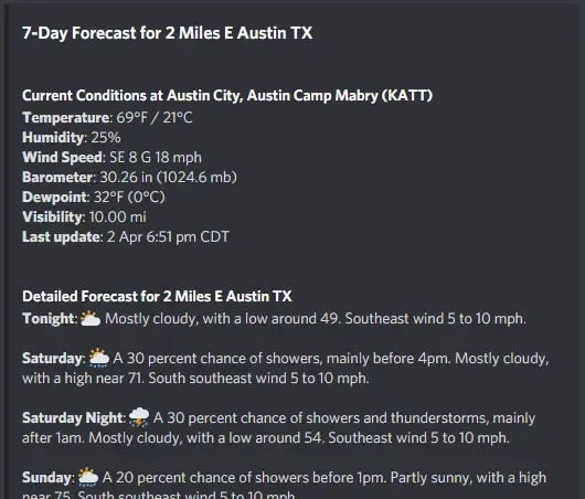 NWS Bot | Discord App Directory