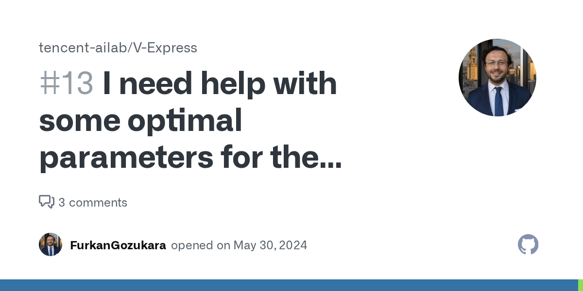 made a thread here https://github.com/tencent-ailab/V-Express/issues/13 ...