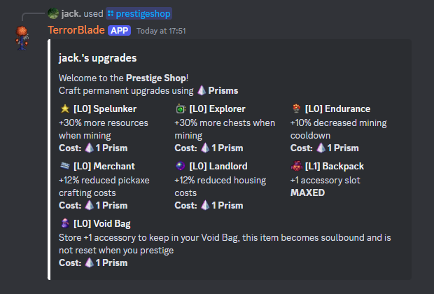 TerrorBlade | Discord App Directory