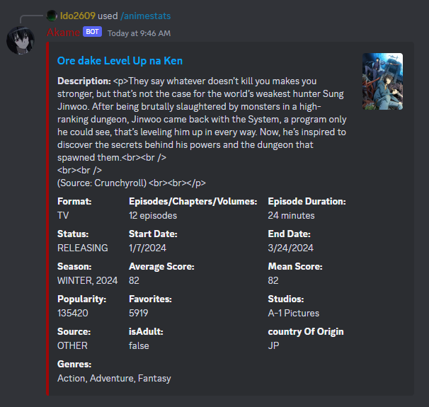Akame | Discord App Directory