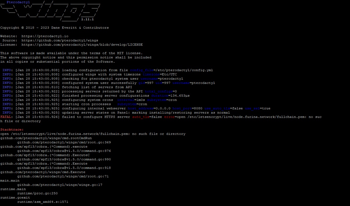 please help me error event 😦 - Pterodactyl Installation Script
