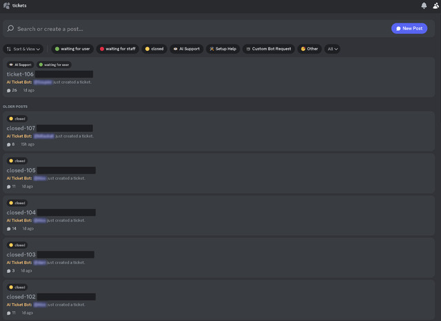 AI Ticket Bot | Discord App Directory