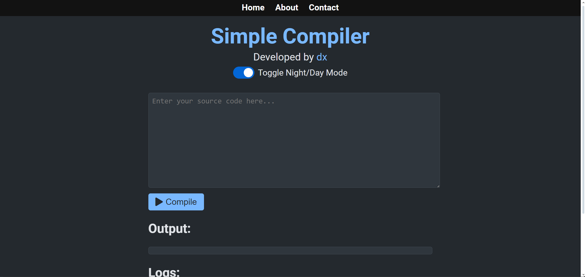GitHub - yuvayna/dx-Compiler