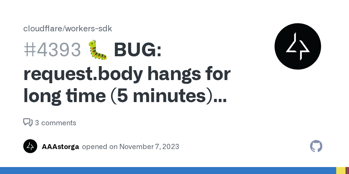 Your best bet is to file an issue here: https://github.com/cloudflare/workers-sdk/issues ...