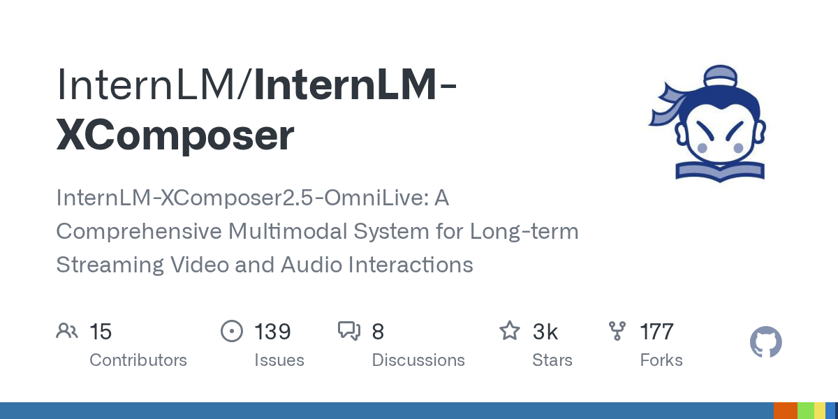Have you seen this? https://github.com/InternLM/InternLM-XComposer/tree ...