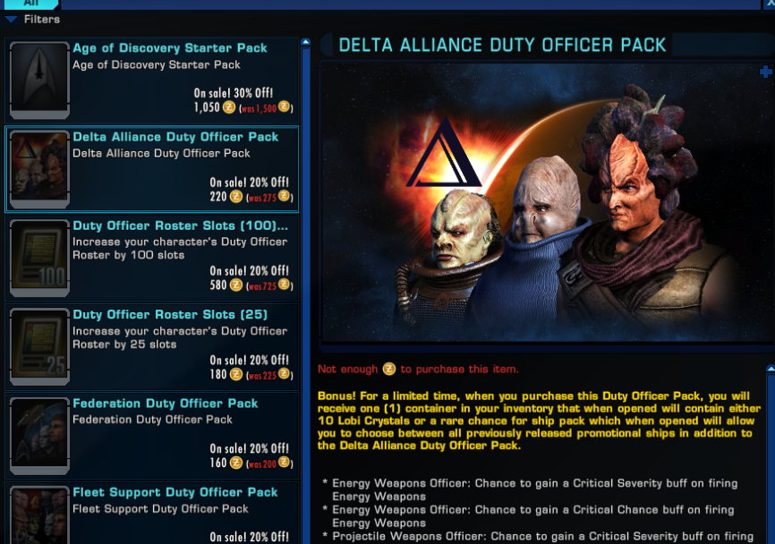 In the spirit of giving Cryptic generously gave us another sale, since ...