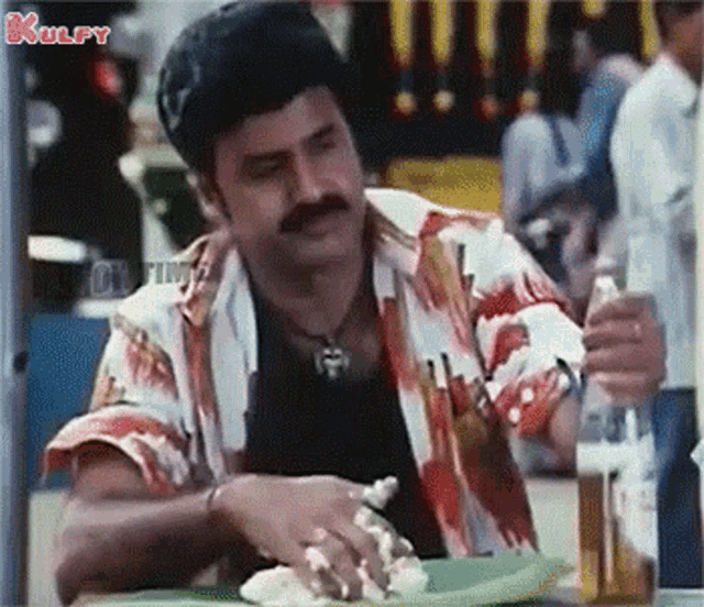 @Nani Bh~~AA~~I eats beer idli as breakfast everyday :peepowait ...